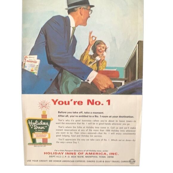 Holiday Inn | Art | Vintage 969holiday Inn Youre Number 1 Ad ...